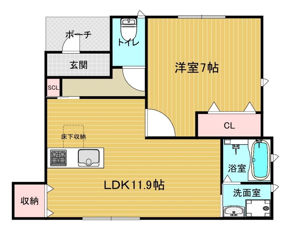 羽衣駅徒歩2分！ 新築ゆったり1LDK♡ 103号室 - 株式会社bloom