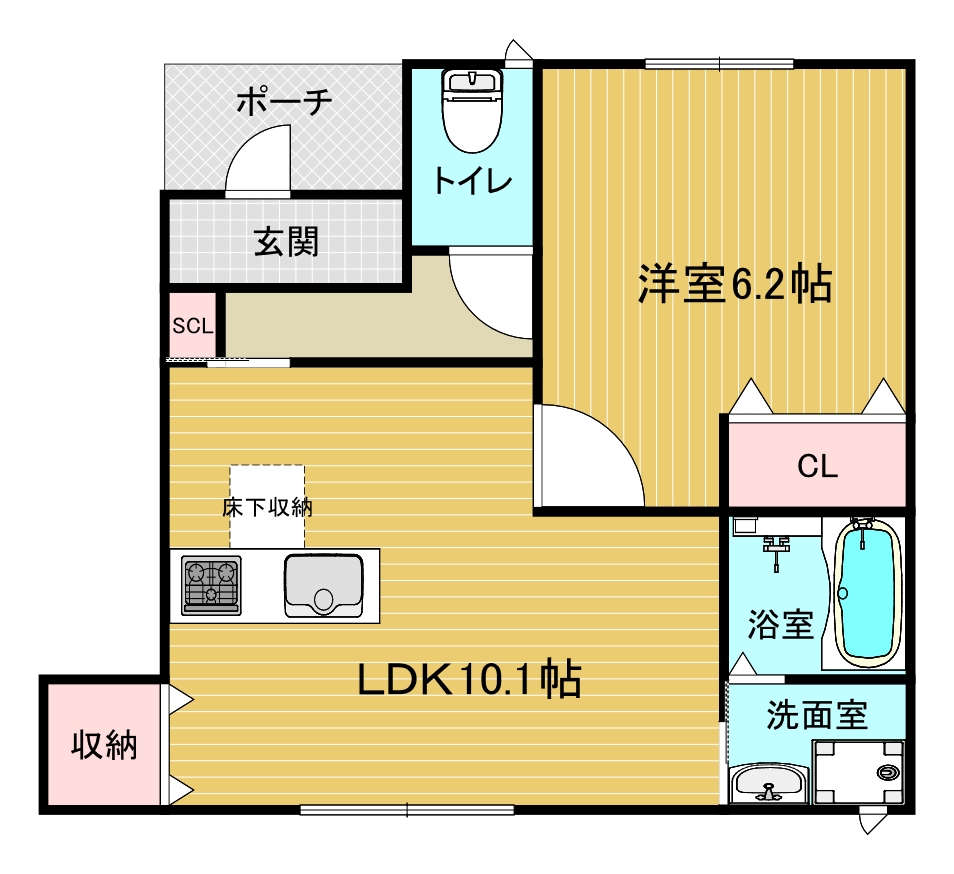 羽衣駅徒歩2分！新築ゆったり1LDK★ 102号室 - 株式会社bloom